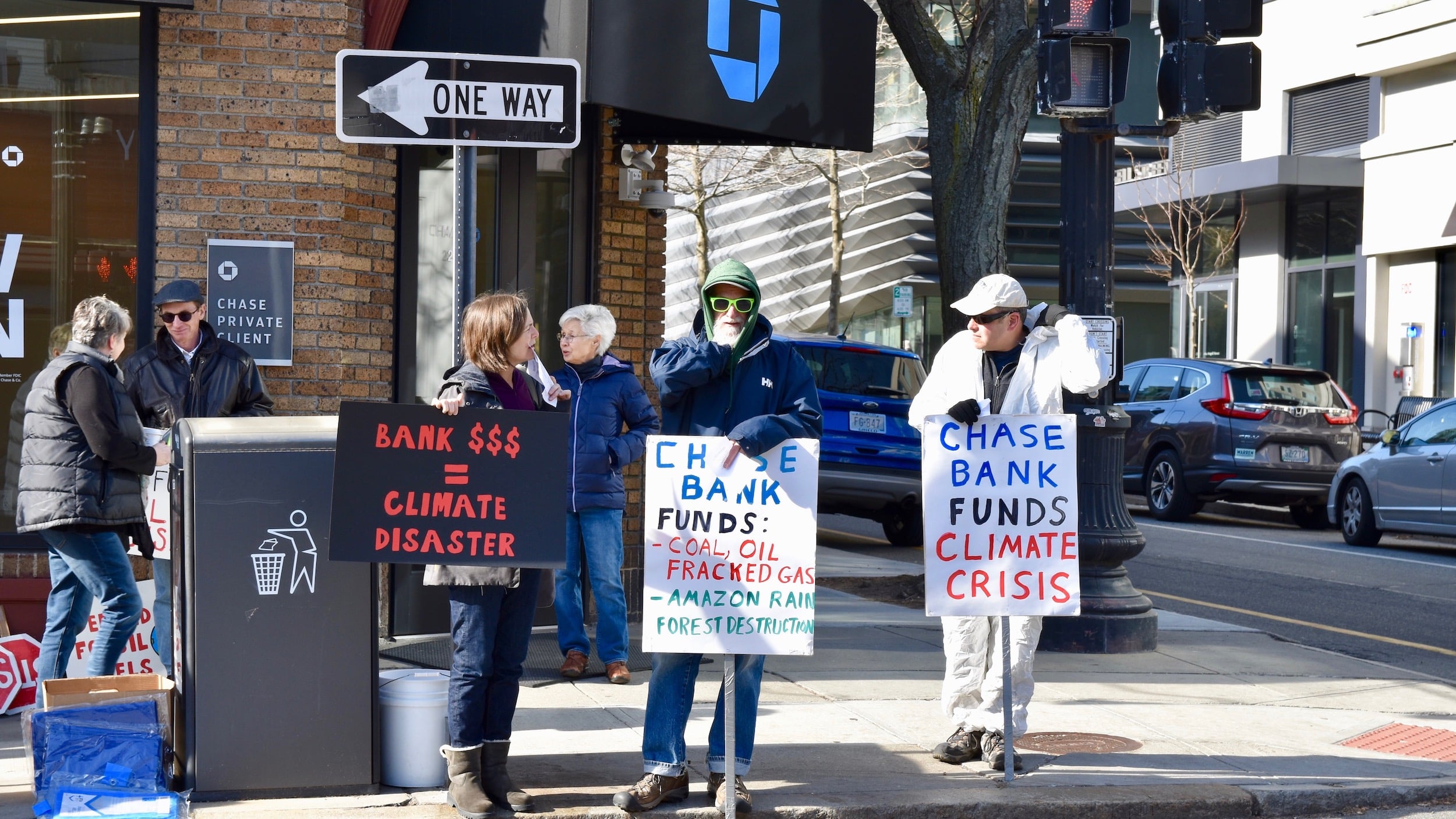 Chase Bank: Largest Funder of Fossil Fuels - Climate Action Protest