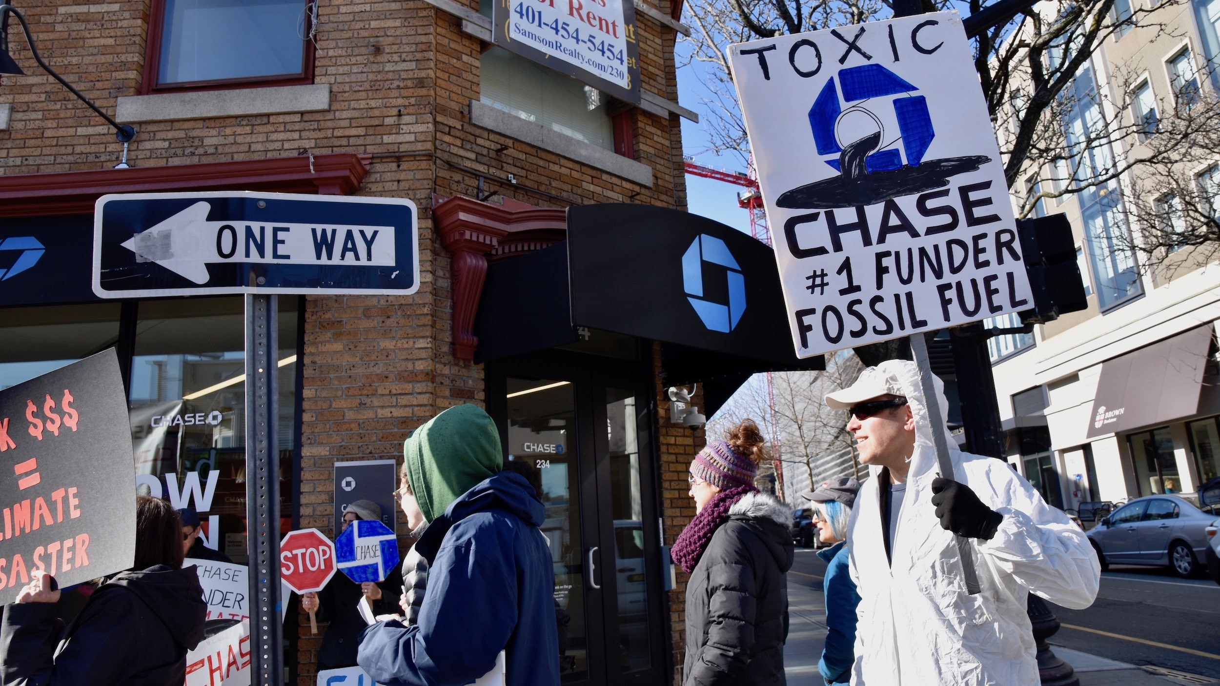 Chase Bank: Largest Funder of Fossil Fuels - Climate Action Protest