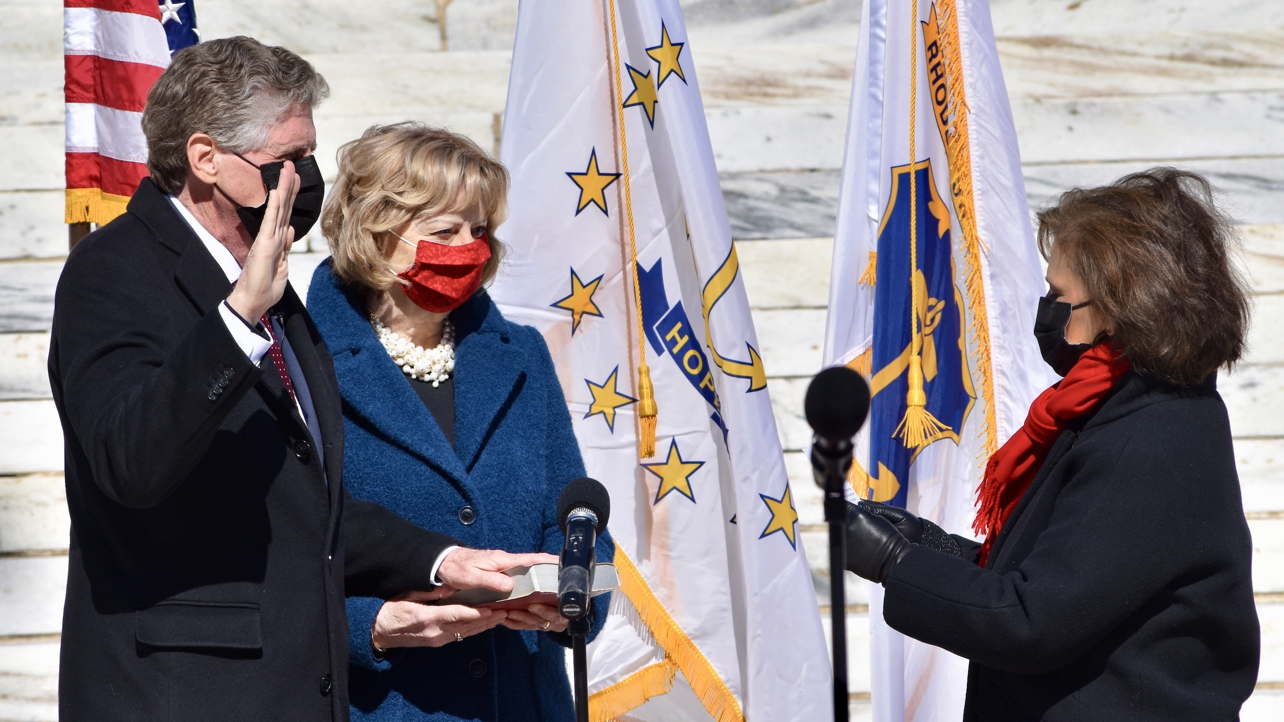 Governor Daniel McKee Sworn In with Socially-Distanced Ceremony at ...
